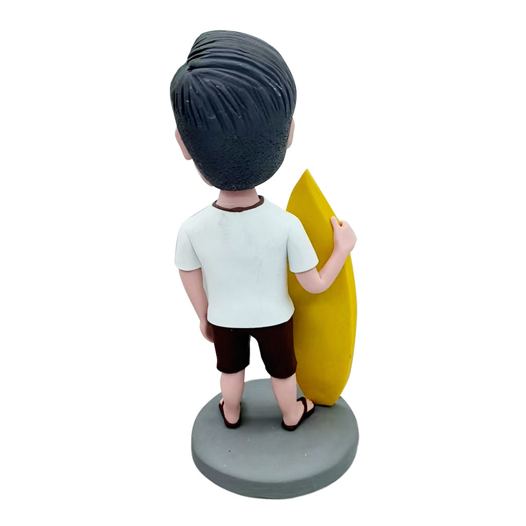 Custom Bobblehead with Surfboard – Personalized Beach Figurine Gift for ...