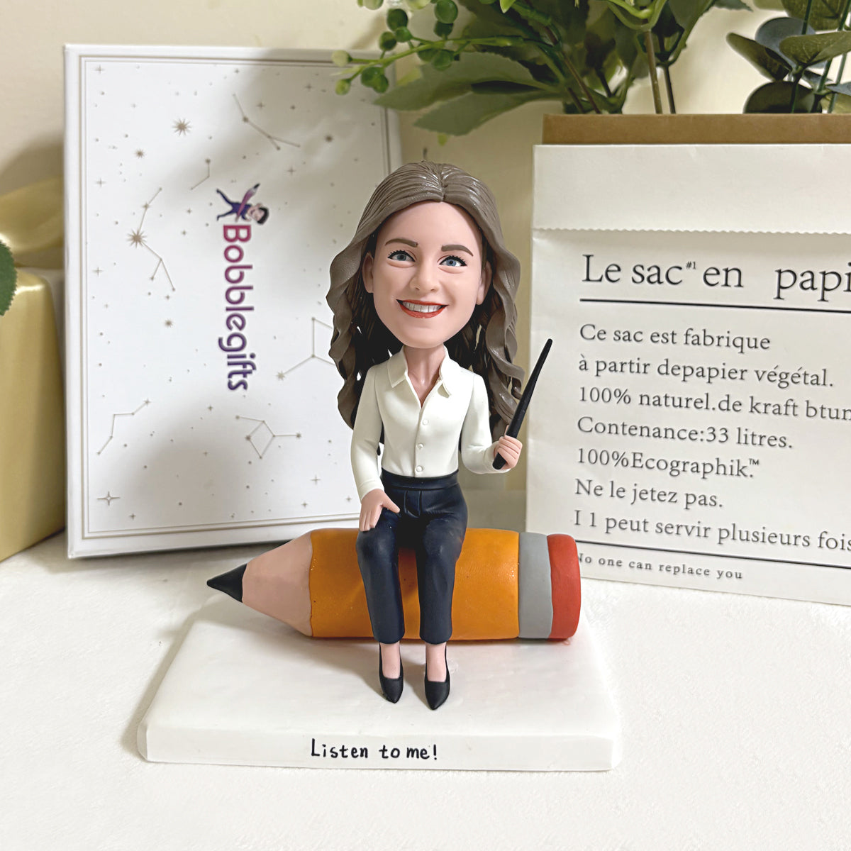 Personalized Teacher Bobblehead | Custom Figurine Thank You Gift for ...