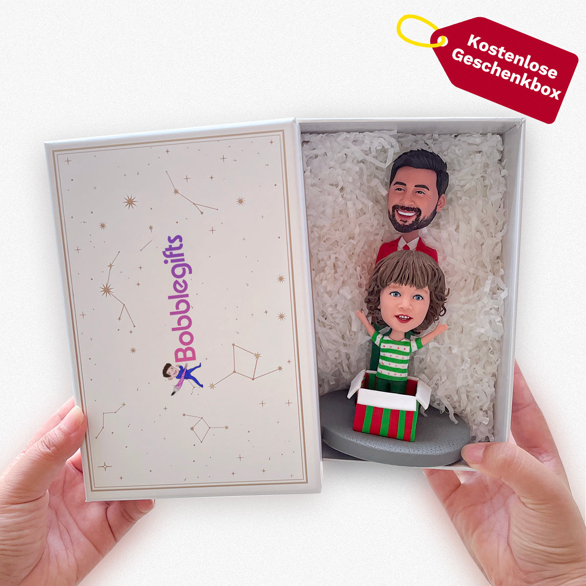 Personalized Custom Family Bobbleheads with 3 Kids From Photo – BobbleGifts