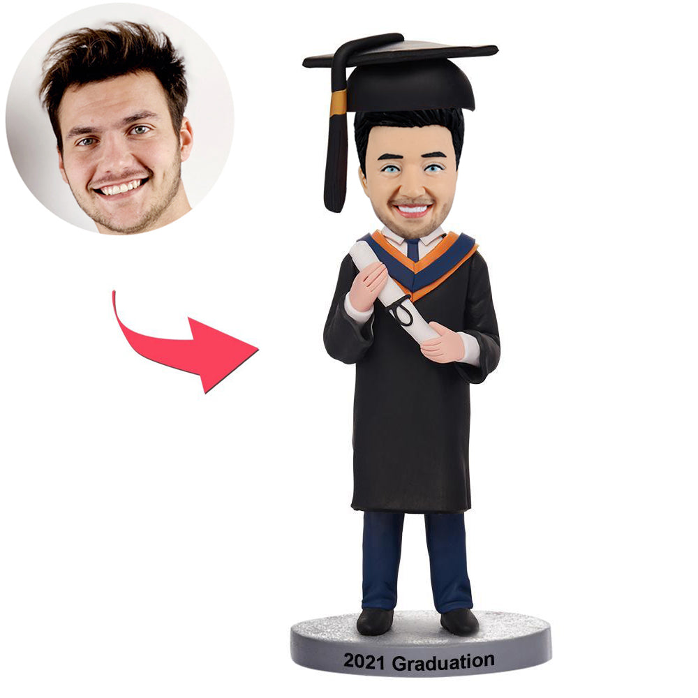 Personalized Custom Graduation Boys Bobblehead Figures - Graduation ...