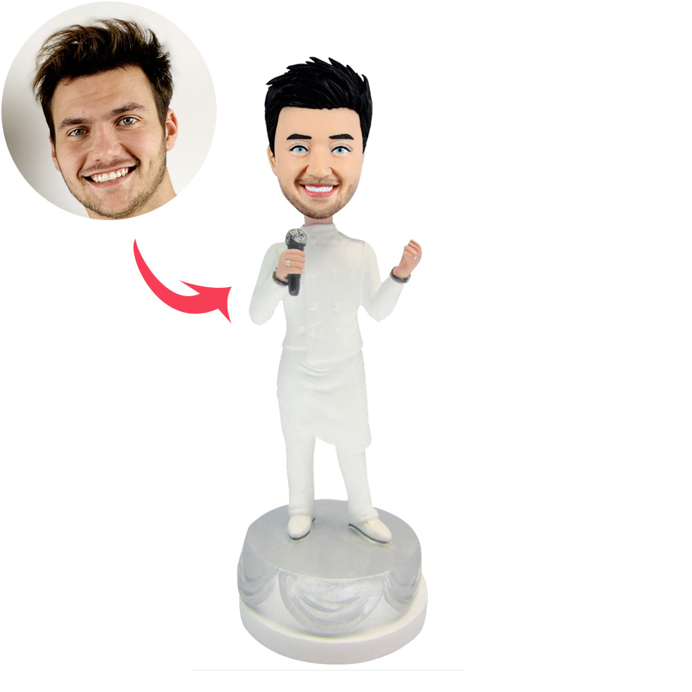 Personalized Male Singer Custom Bobbleheads From Him Photos - Gift for ...