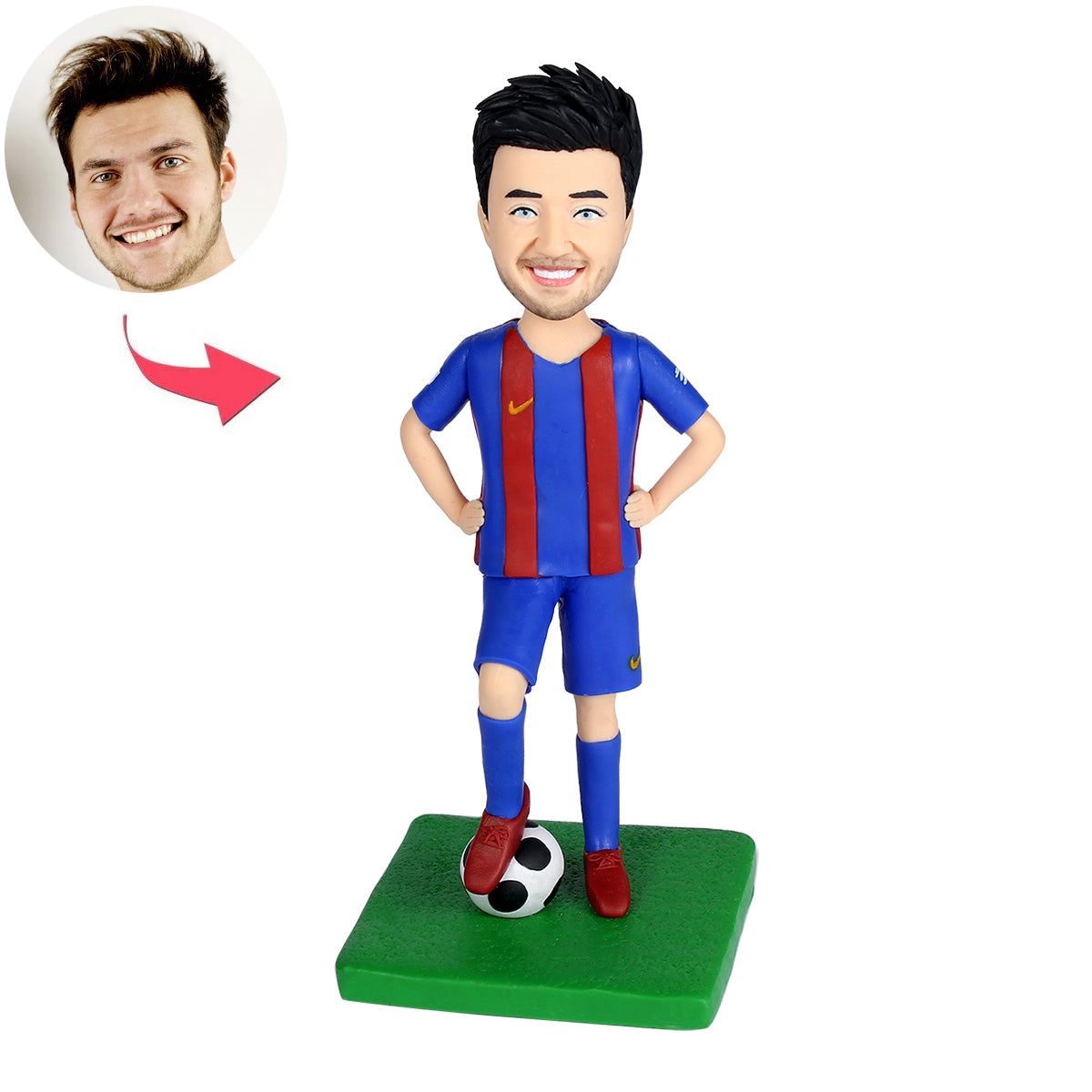 Personalised Custom Football Player Bobbleheads From Him Photos - Gift ...