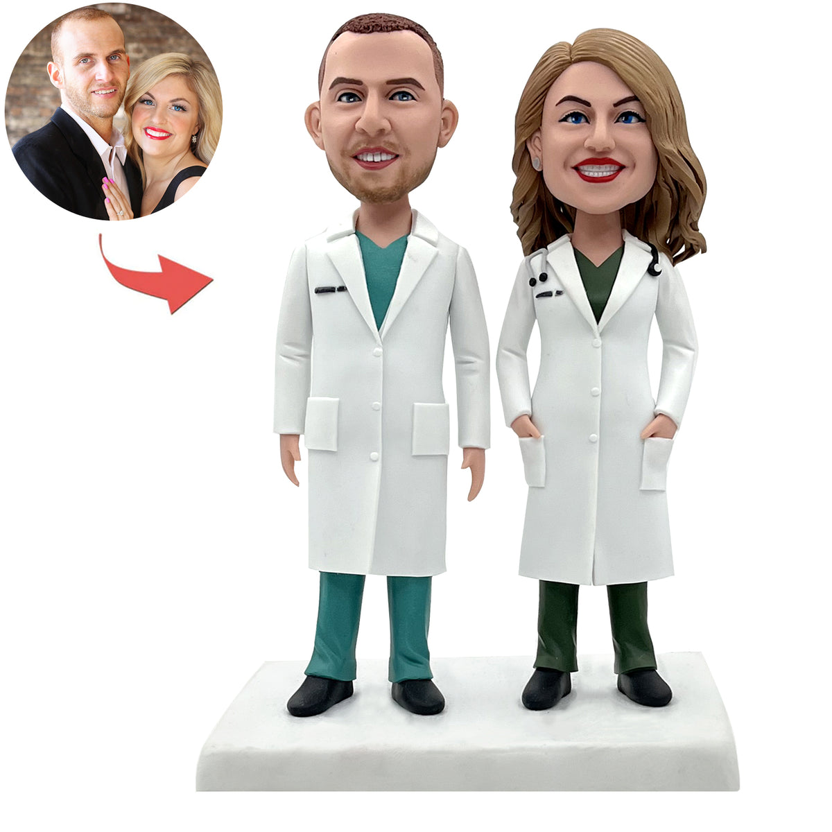 Personalized Custom Bobblehead for Super Doctor Couple - Gifts Ideas ...
