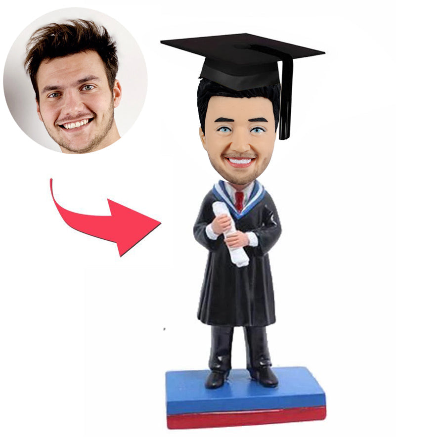 Personalized Custom Graduation Boys Bobblehead Figures - Graduation ...